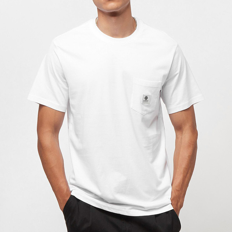 Camiseta outlet Element Basic Pocket La Optic White | Atlas Stoked
